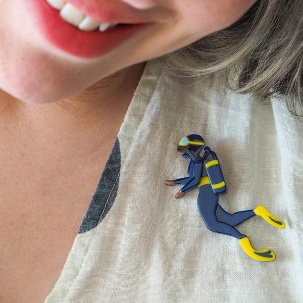 Erstwilder - Diver Jamie Brooch (2025) – 20th Century Artifacts