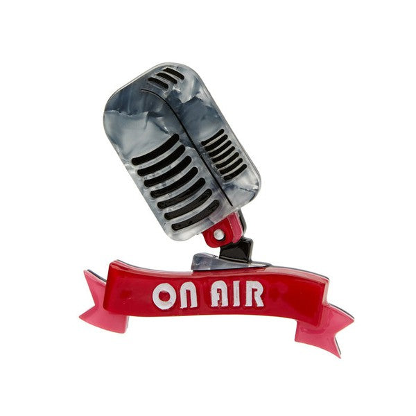 Erstwilder - On Air Microphone Brooch (2017) (p) – 20th Century Artifacts