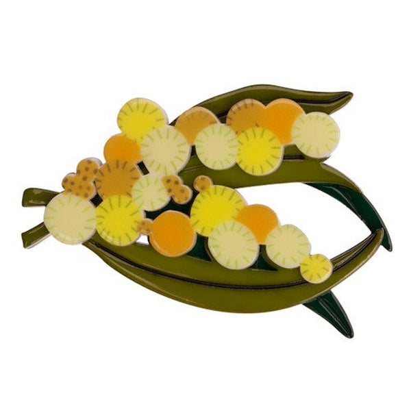 Erstwilder - Woven Wattle Brooch (2015) – 20th Century Artifacts