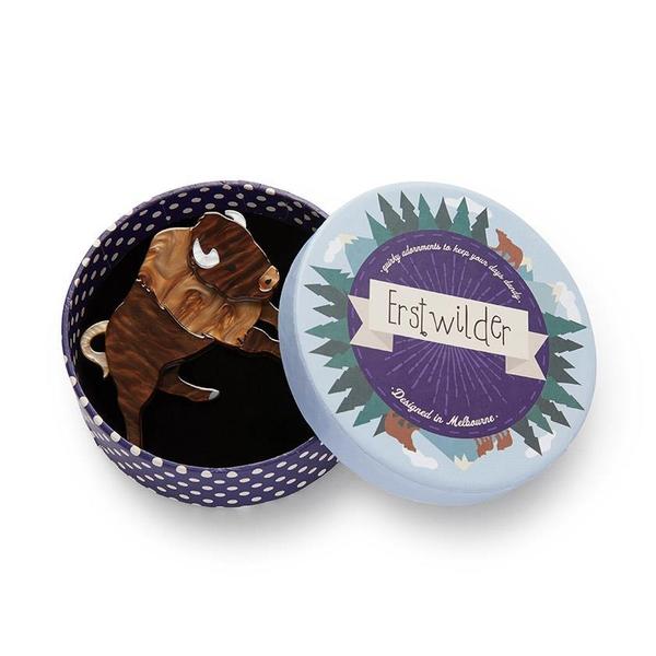 Erstwilder - Buffalo Bull Brooch (2020) – 20th Century Artifacts
