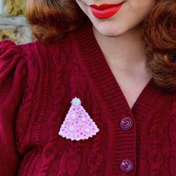 Erstwilder - The Night Before Pink-Mas Brooch 2019 – 20th Century Artifacts